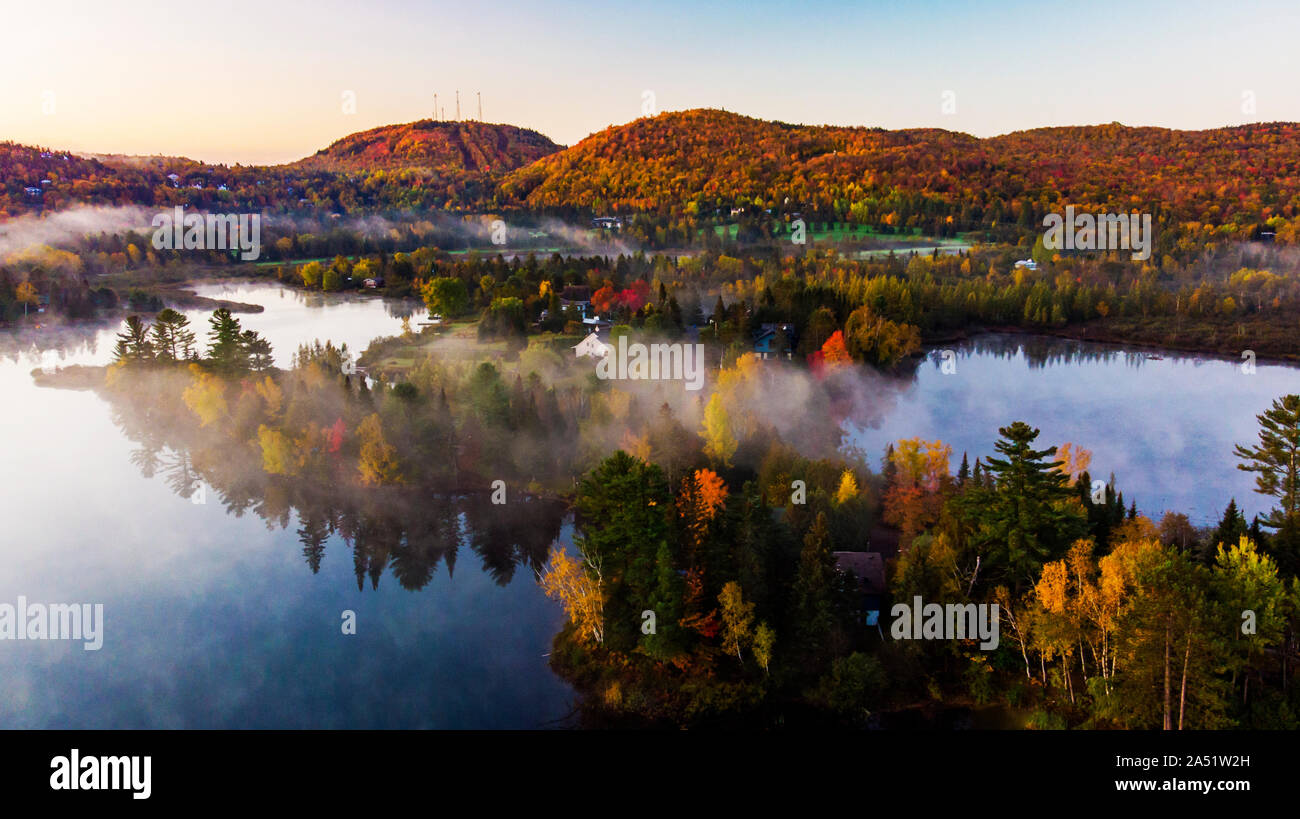 Quebec autumn laurentian mountains hi-res stock photography and images ...