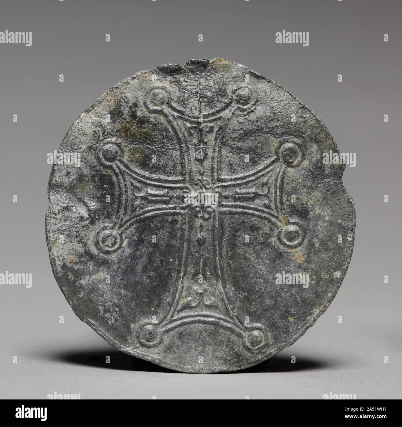 Pilgrim's Medallion with St. Symeon the Younger, c. 1100. Saint Symeon ...