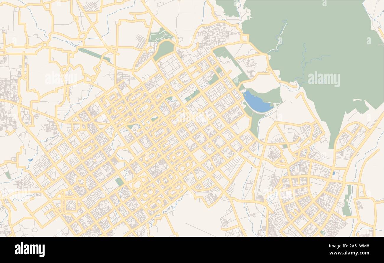 Printable street map of Chandigarh, State Chandigarh, India. Map ...