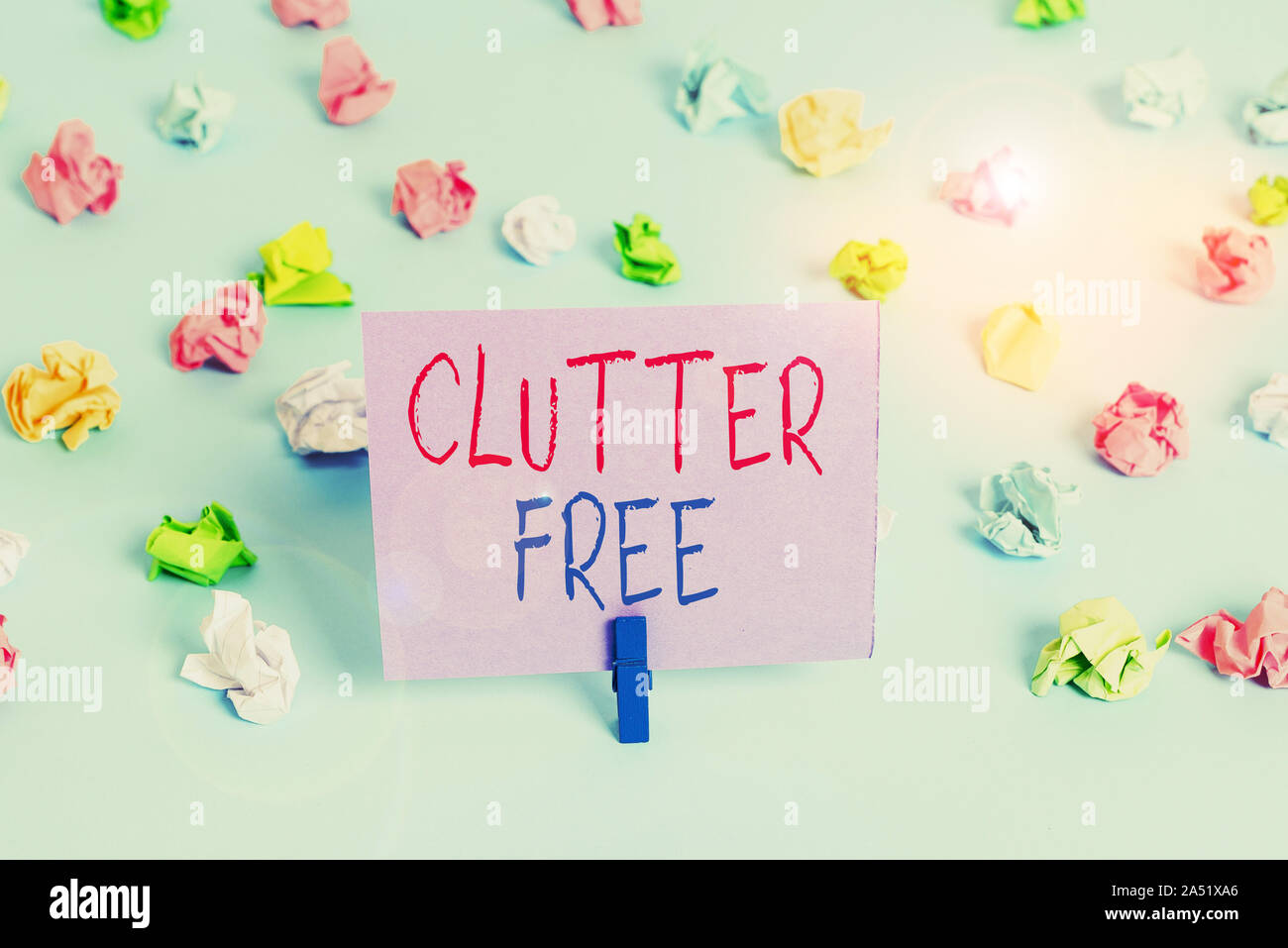 Word writing text Clutter Free. Business photo showcasing Well ...