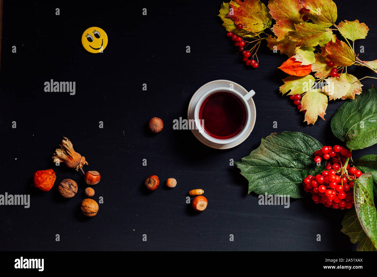 autumn background yellow and red leaves September December October ...