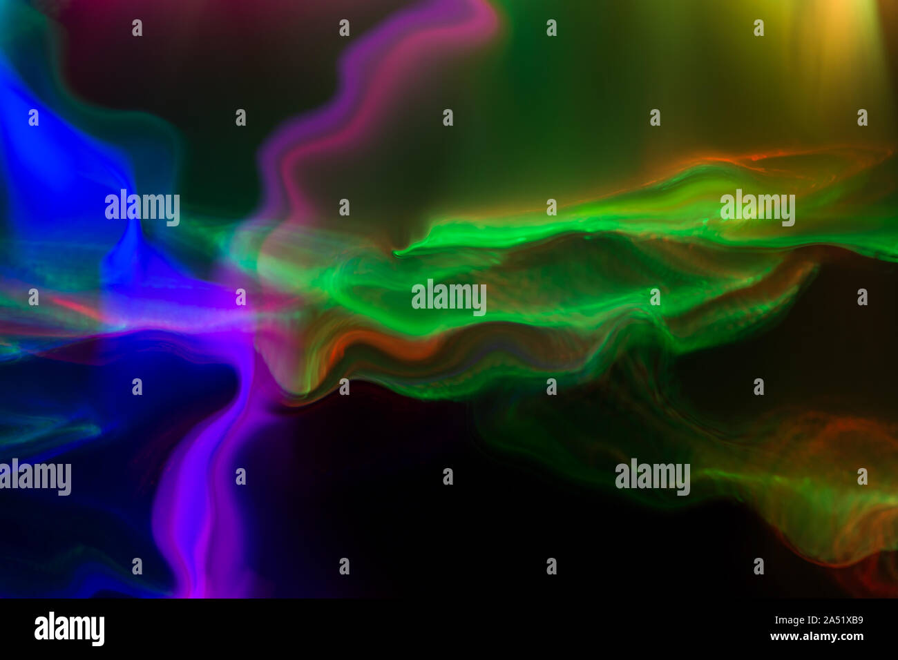 Fluid light painting with various colors Stock Photo - Alamy