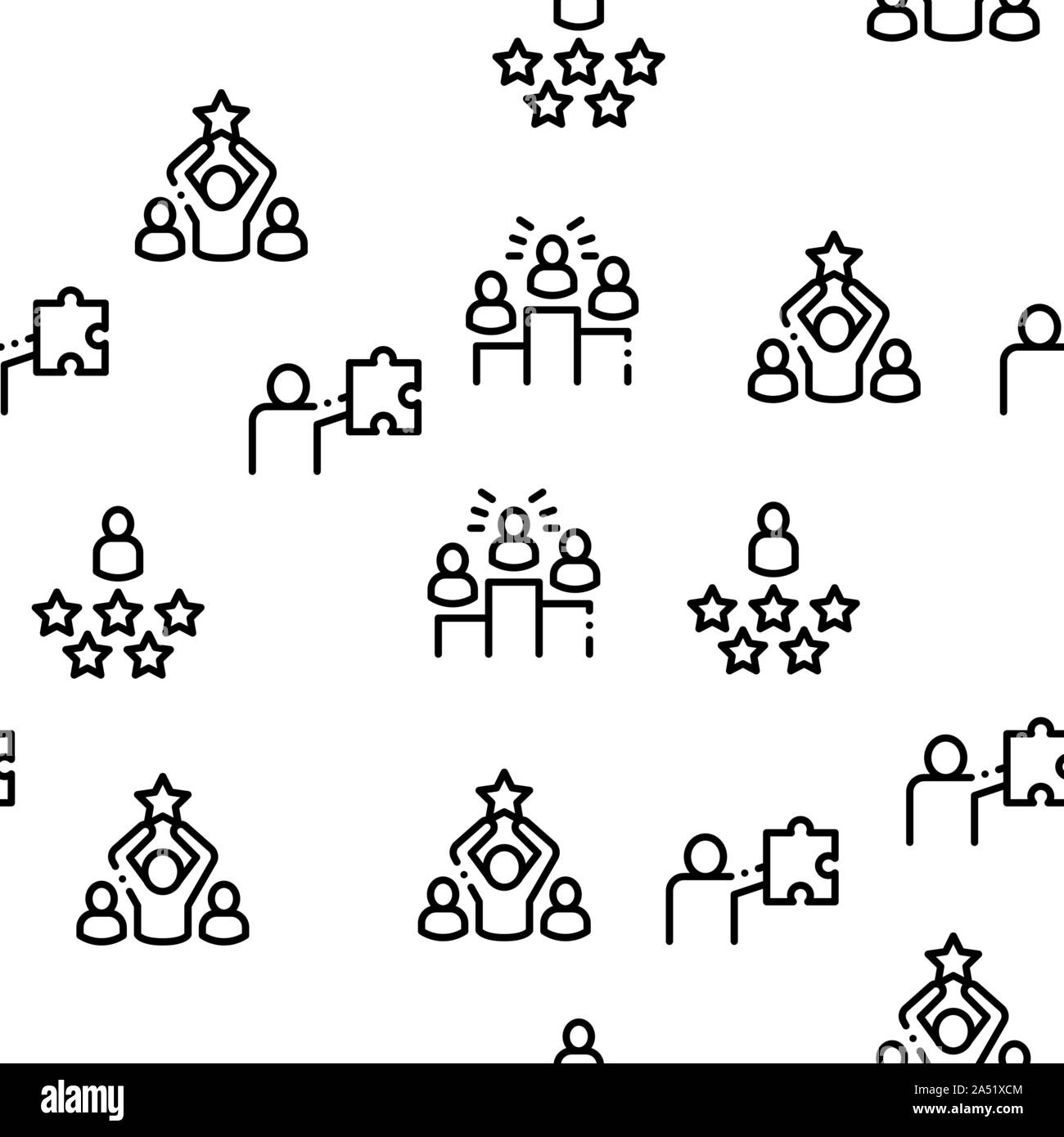 Human Talent Seamless Pattern Vector Stock Vector Image & Art - Alamy