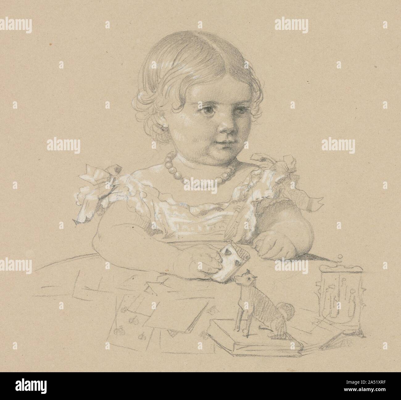 Portrait of a Child, 1800s Stock Photo - Alamy