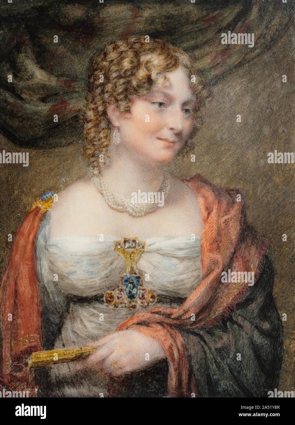 Portrait of Anne Law (née Towry), 1st Lady Ellenborough, c. 1821 Stock ...