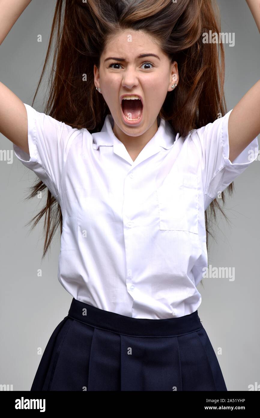 Cute Youth Under Stress Stock Photo - Alamy