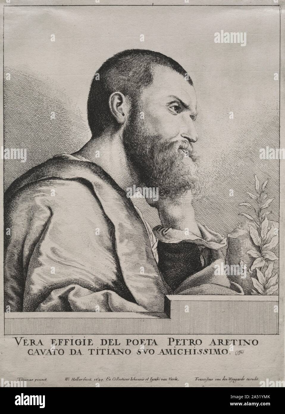 Portrait of Pietro Aretino, 1649 Stock Photo - Alamy