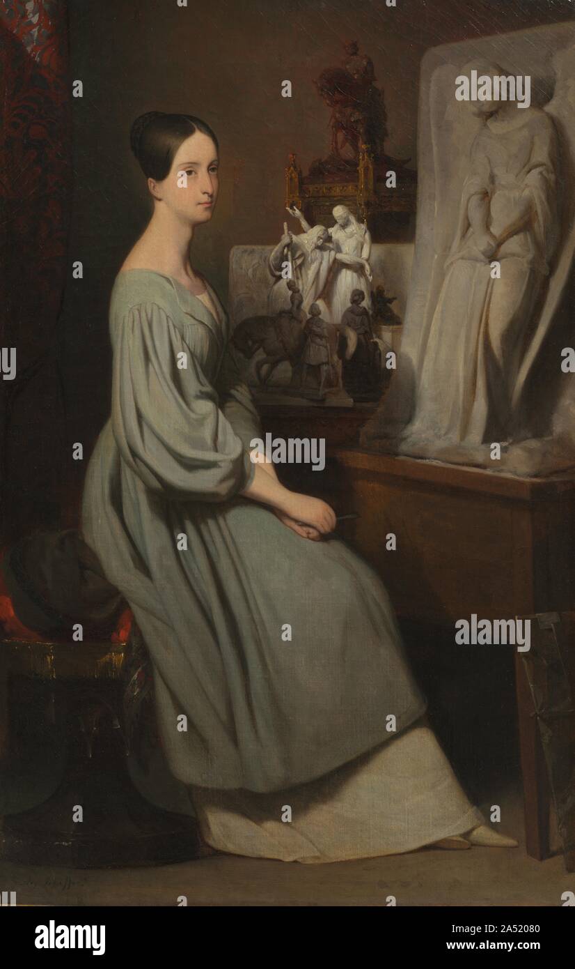Princess Marie dOrléans in Her Studio, c. 1838. Scheffer frequently ...