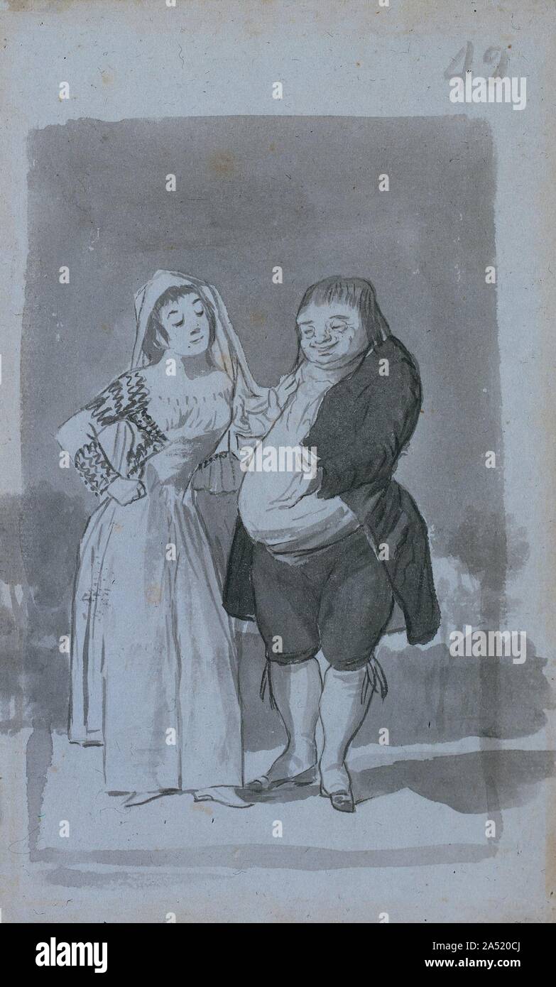 Prostitute Soliciting a Fat, Ugly Man (recto), 1796-97. Among the great ...