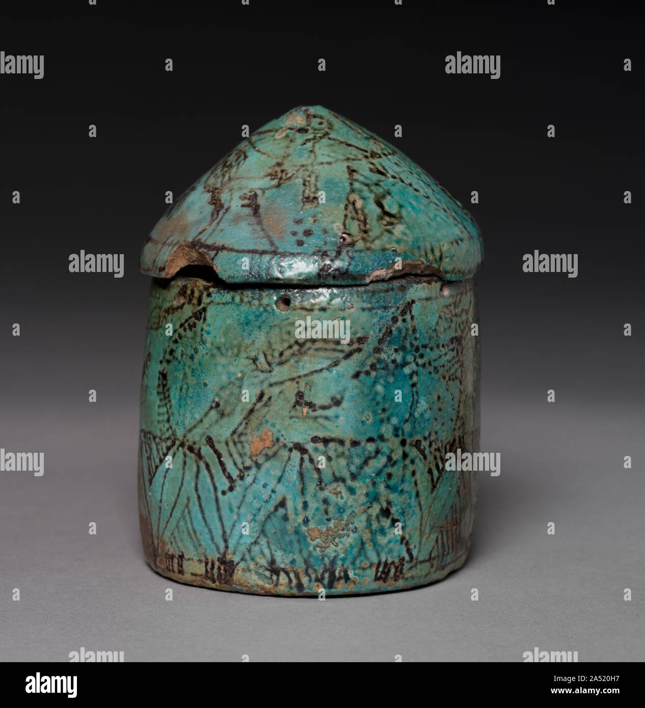 Turquoise faience with black decoration hi-res stock photography and ...