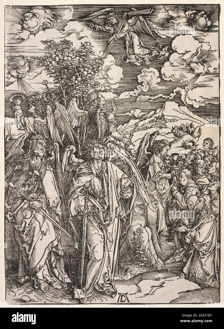 Revelation of St. John: Four Angels Holding up the Winds, 1511 Stock ...