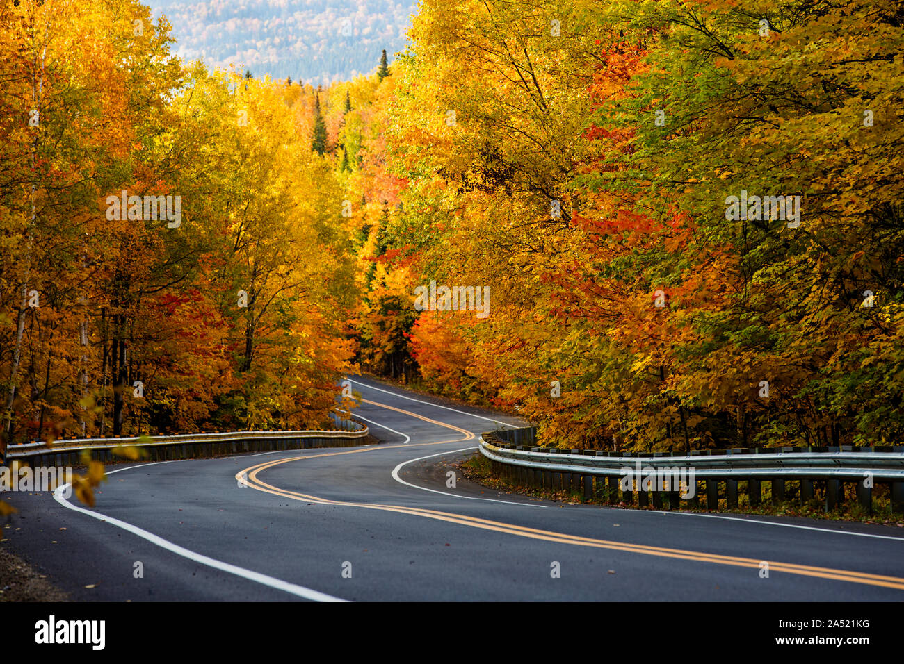 Spectacular autumn landscape in Mauricie National Park, Quebec, Canada ...