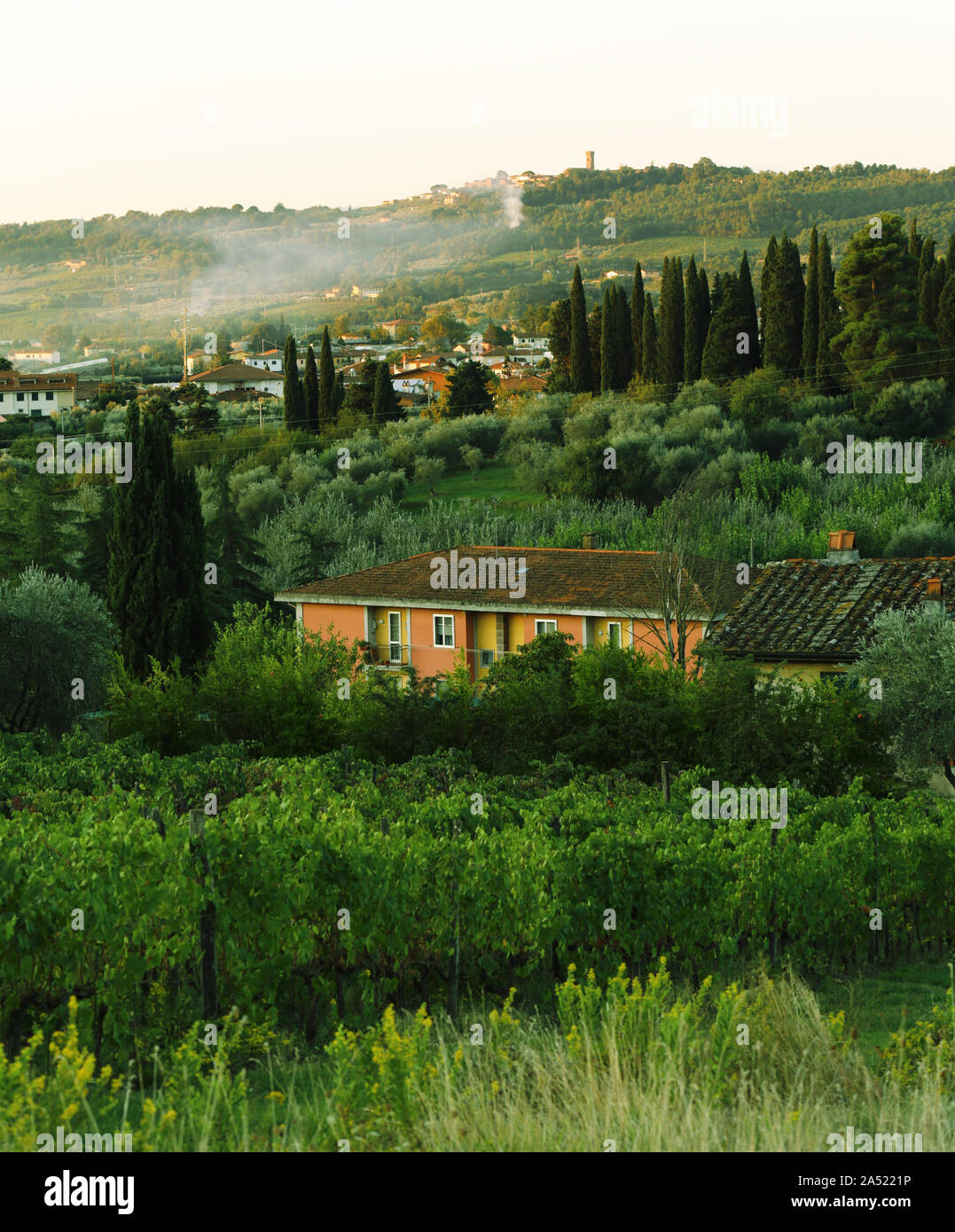 Italian landscapes, architecture and gardens beautiful views Stock ...