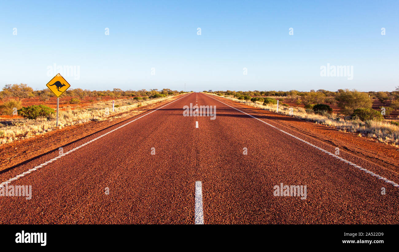 Australian outback highway sign hi-res stock photography and images - Alamy