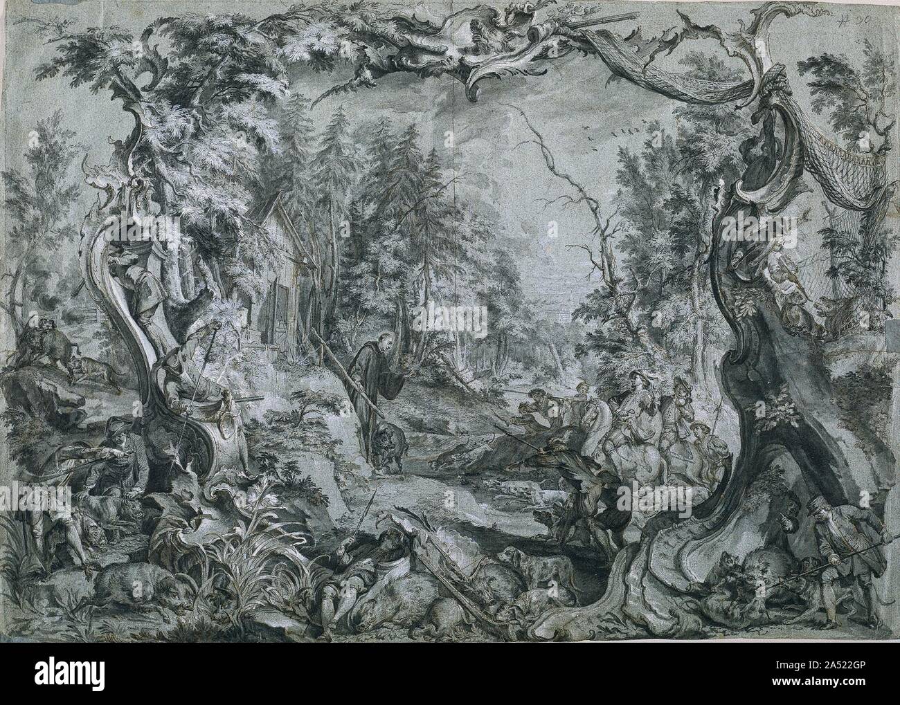 Rococo design hi-res stock photography and images - Alamy