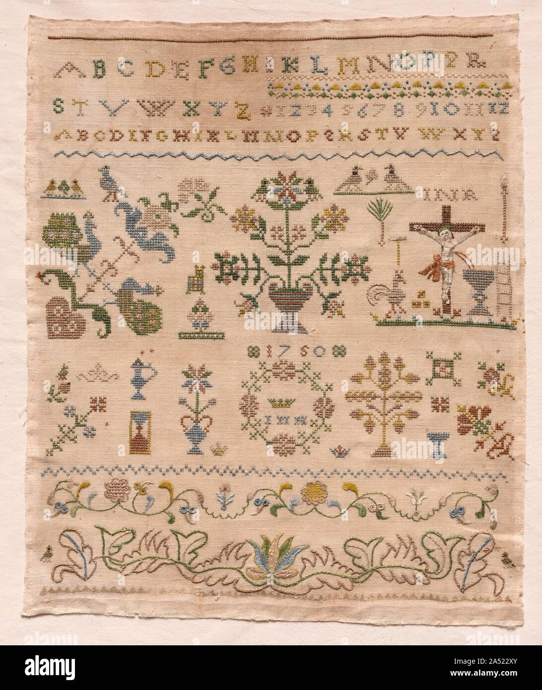 Sampler embroidery hi-res stock photography and images - Alamy