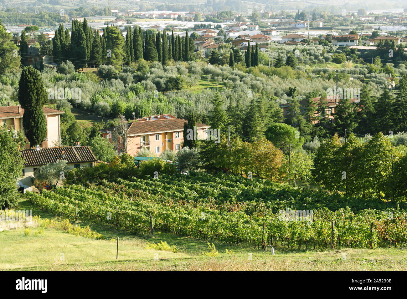 Italian landscapes, architecture and gardens beautiful views Stock ...