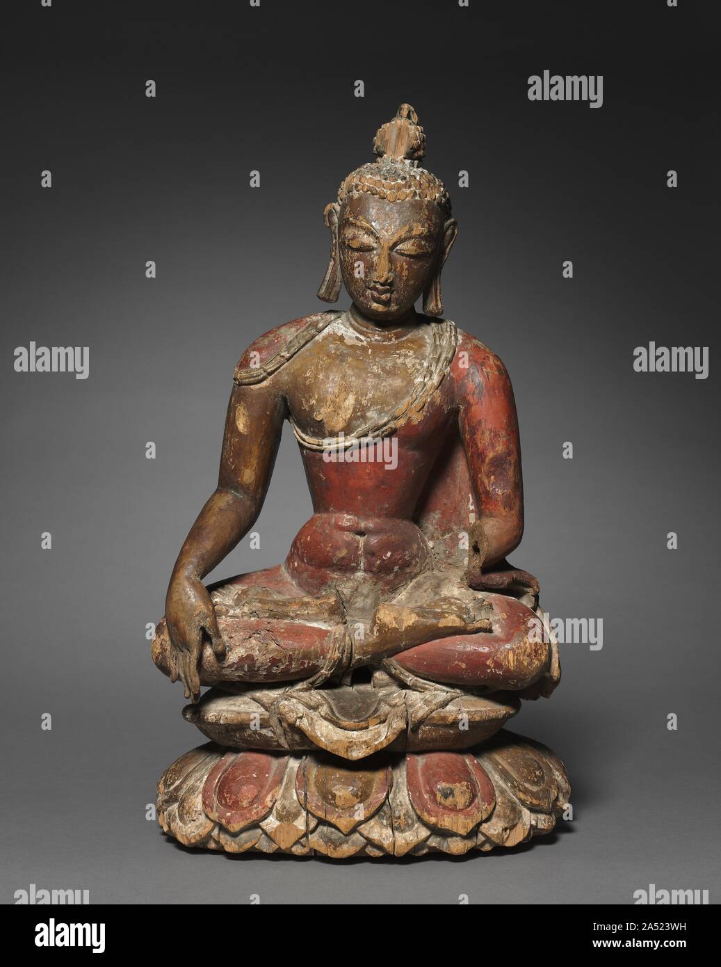 Seated Buddha, 1000s. Eleventh-century western Tibet experienced a ...