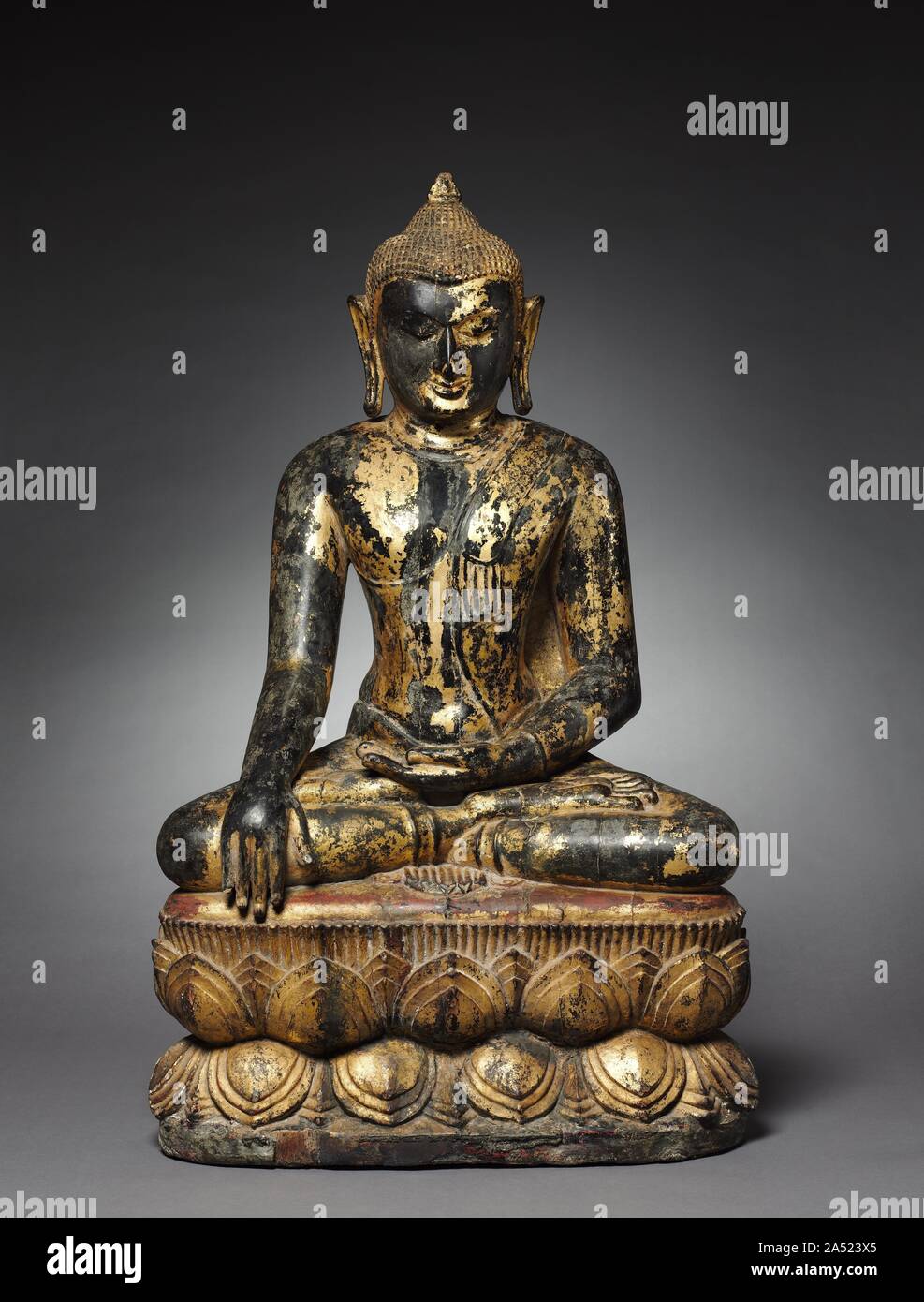 Seated Buddha, 1100s. This rare image of the historical Buddha ...