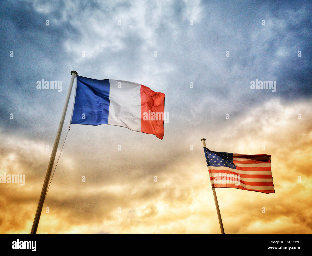 American french flag hi-res stock photography and images - Alamy