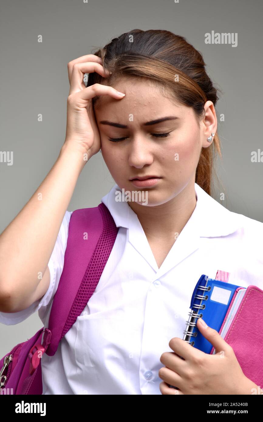 Depression of student with books hi-res stock photography and images ...