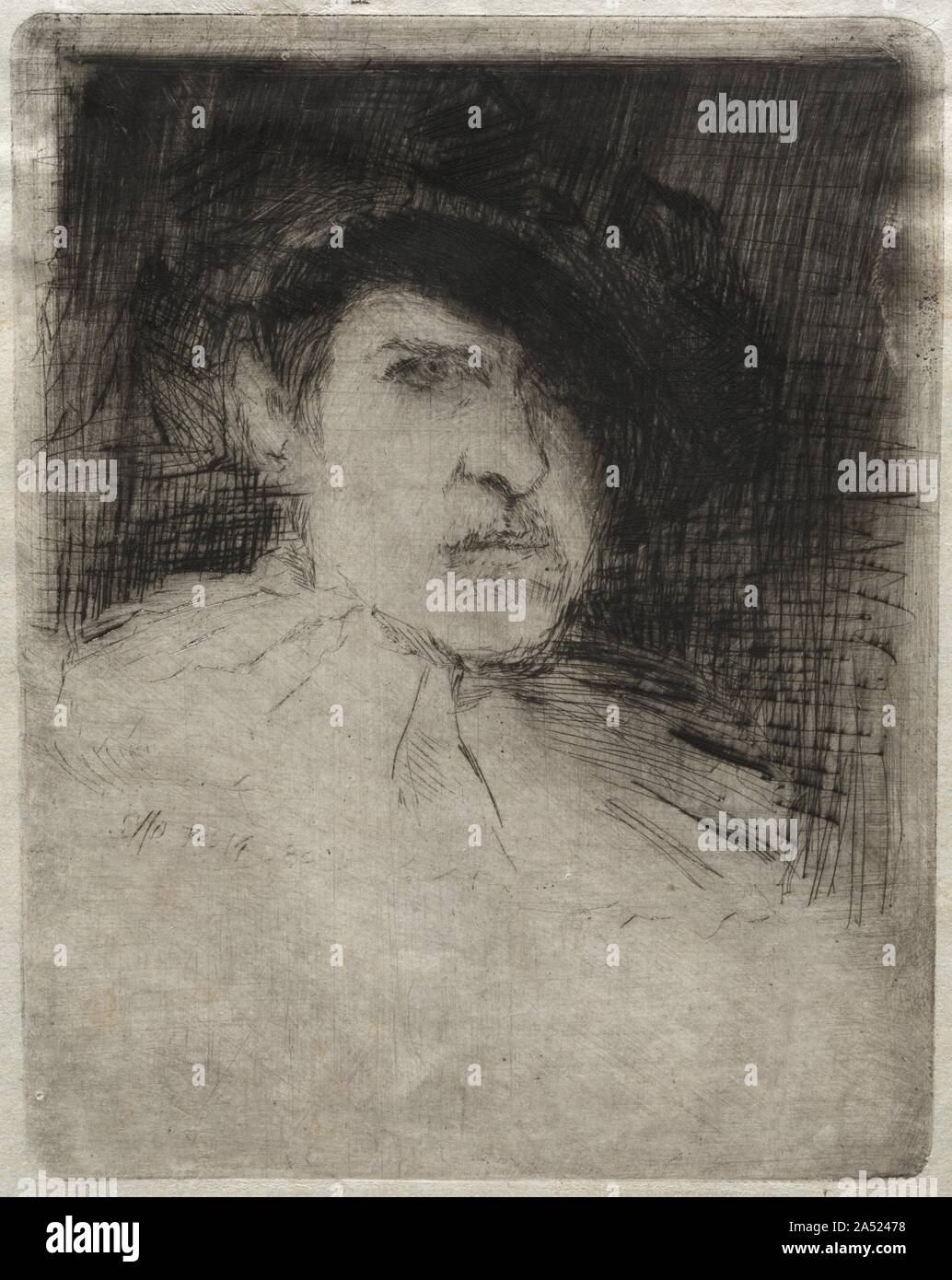 Self-Portrait in Costume, 1880 Stock Photo - Alamy