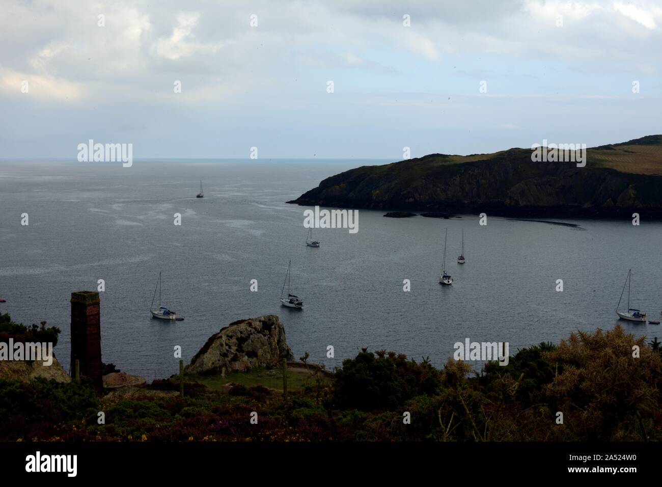 Historic Porth Wen On Anglesey in Wales Stock Photo - Alamy