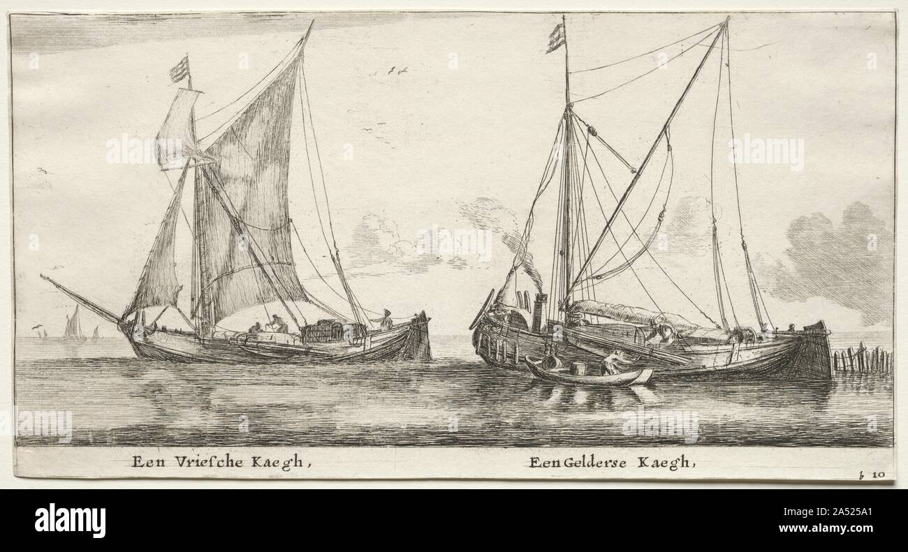 Ships of Amsterdam: A Frisian Bilander. A Geldersche Bilander Stock ...