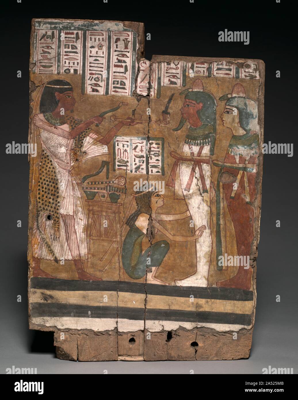 Side Panel from the Coffin of Amenemope, c. 976-889 BC. This panel ...