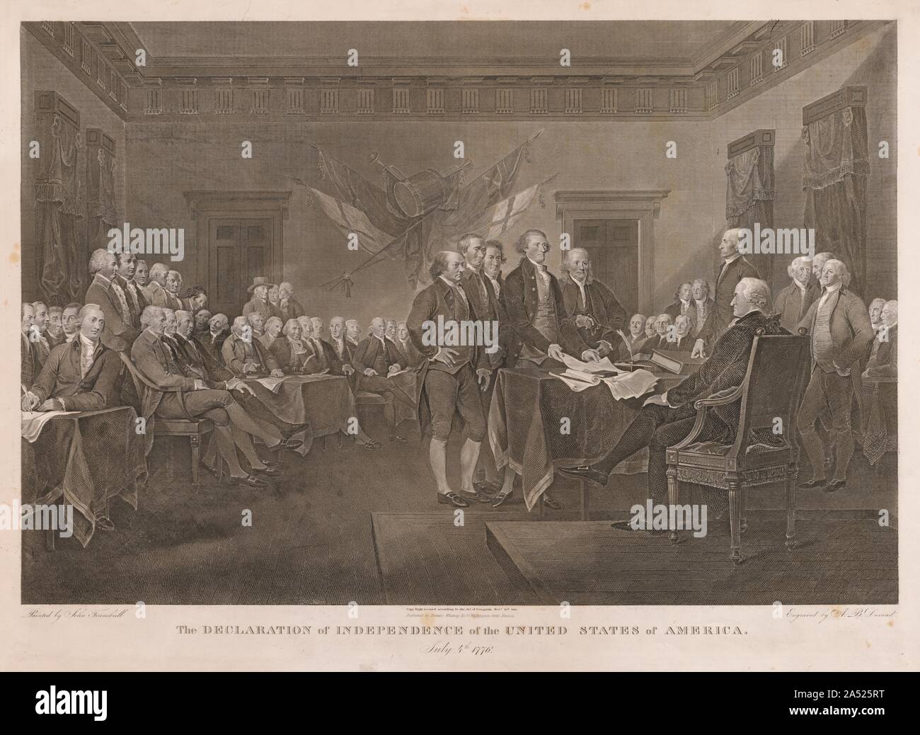 Signing the Declaration of Independence Stock Photo - Alamy