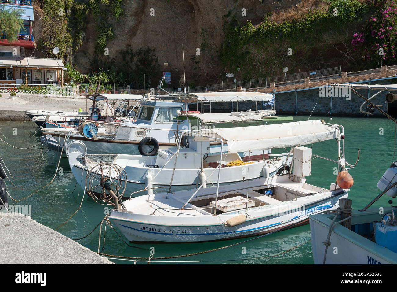 Agia Galini, Crete, Greece Stock Photo - Alamy