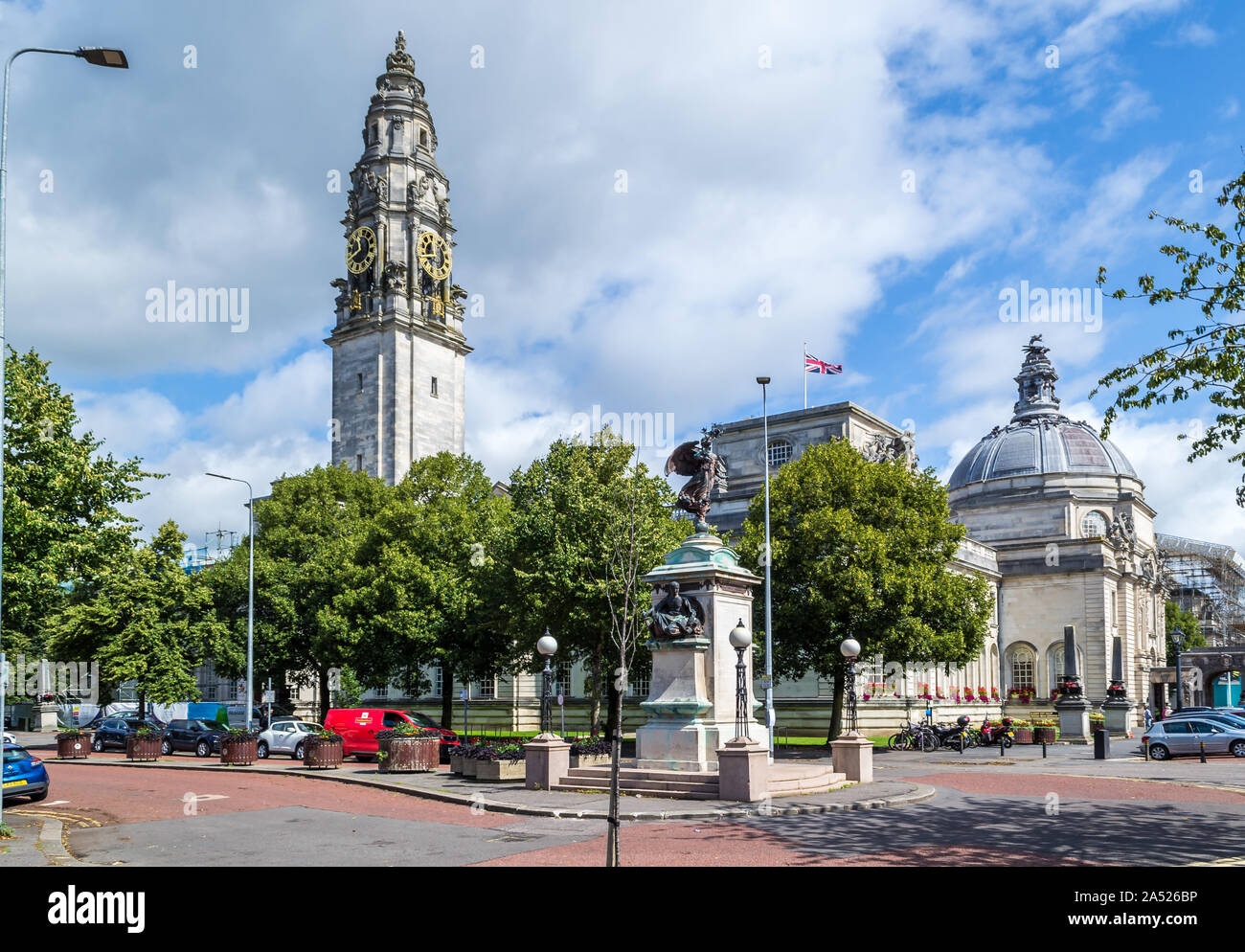 Streets and architecture of the city of Cardiff, Wales Stock Photo - Alamy