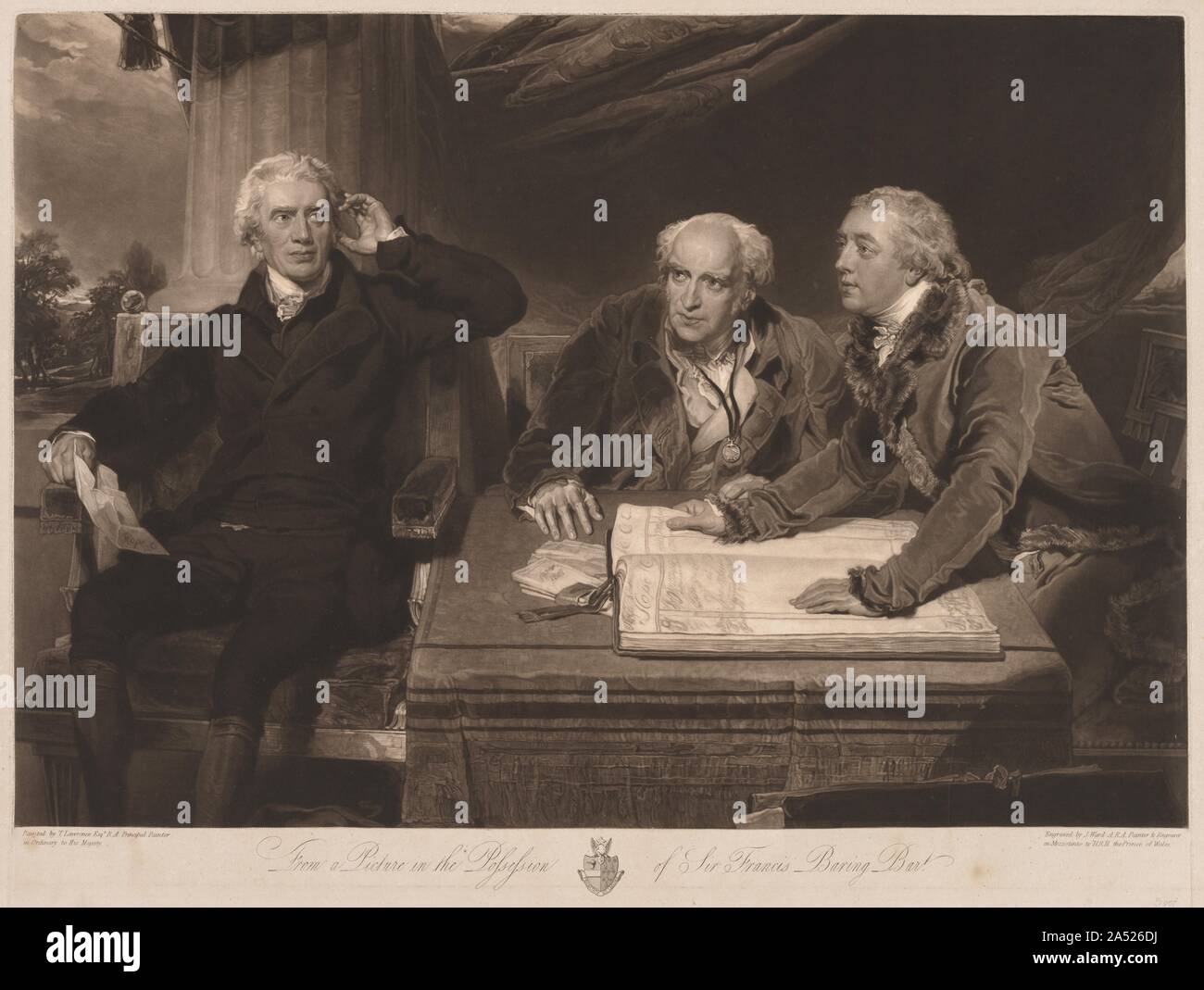 Sir Francis and John Baring and Charles Wall Stock Photo - Alamy