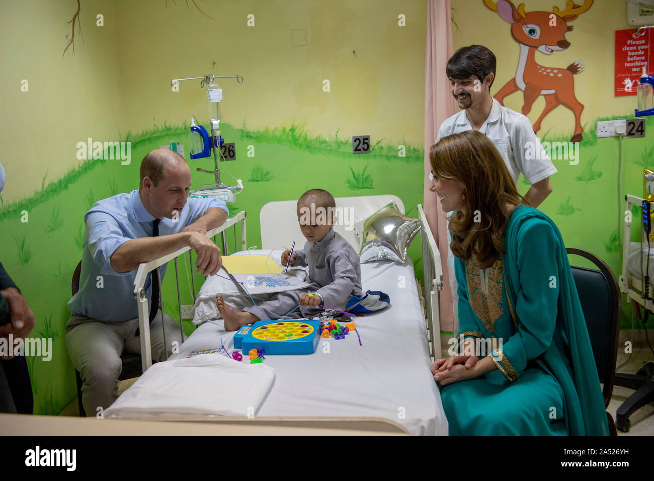 The Duke and Duchess of Cambridge with cancer patient Muhammed Sameer ...