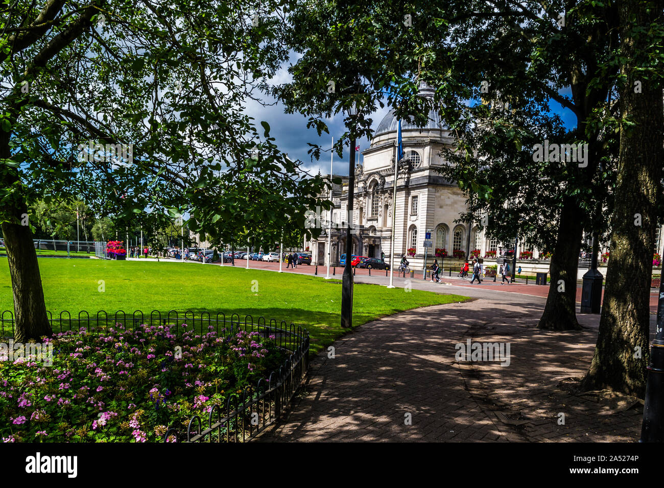 Streets and architecture of the city of Cardiff, Wales Stock Photo - Alamy