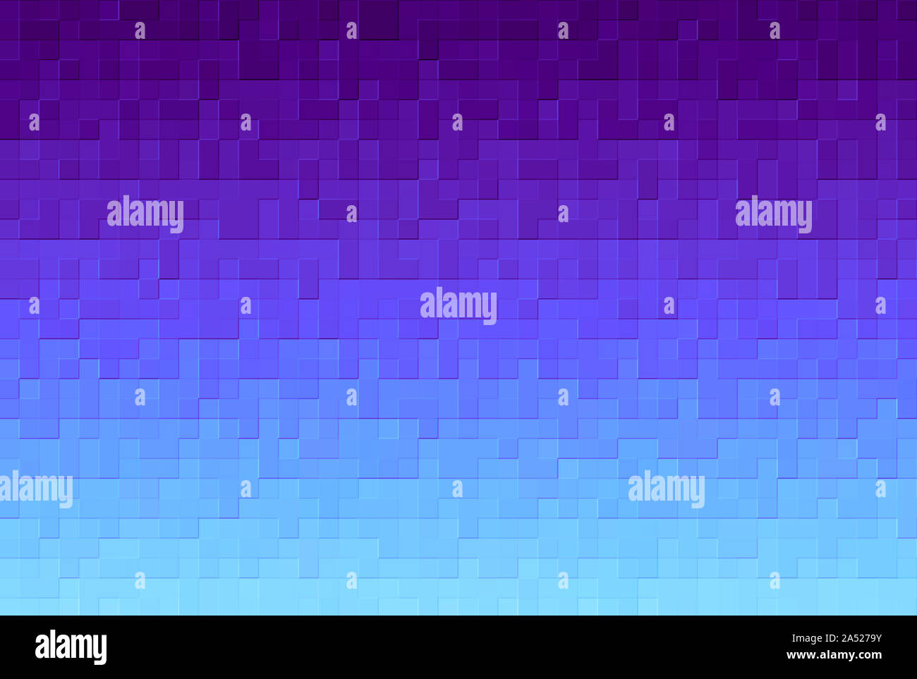 Abstract violet gradient background. Texture with pixel square blocks ...