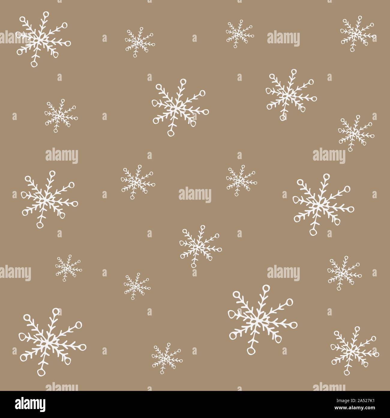 Beige background with snowflakes. Winter illustration, can be used as ...