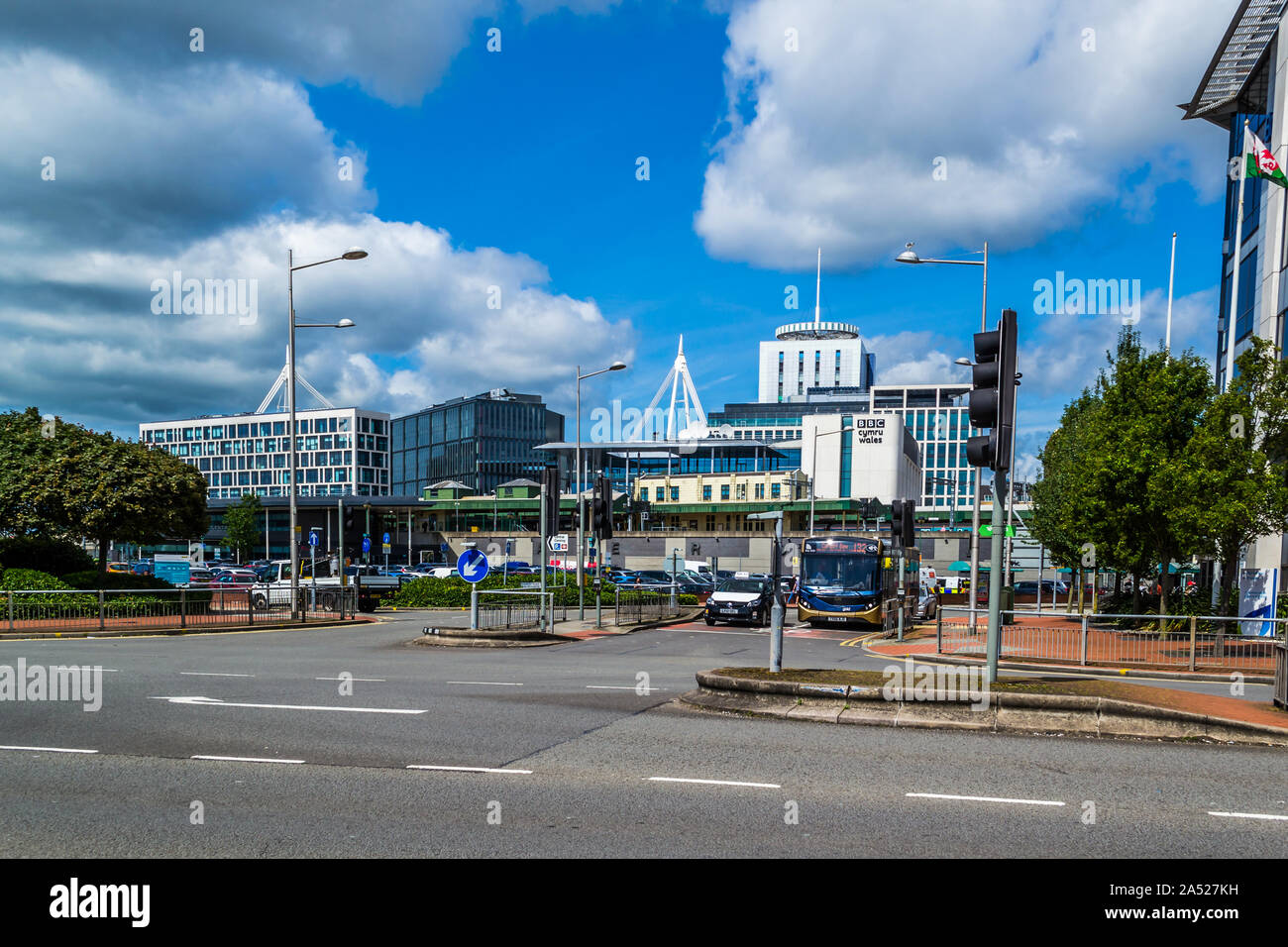 Streets and architecture of the city of Cardiff, Wales Stock Photo - Alamy