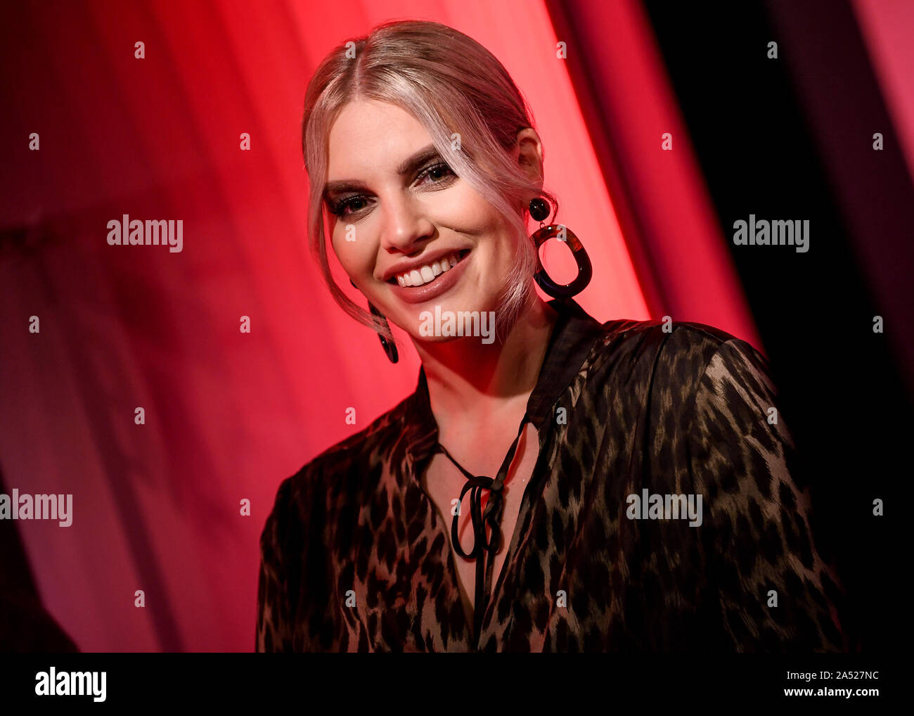 17 October 2019, Berlin: Plus-size model and presenter Angelina Kirsch ...