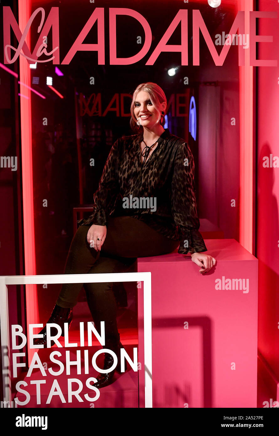 17 October 2019, Berlin: Plus-size model and presenter Angelina Kirsch ...