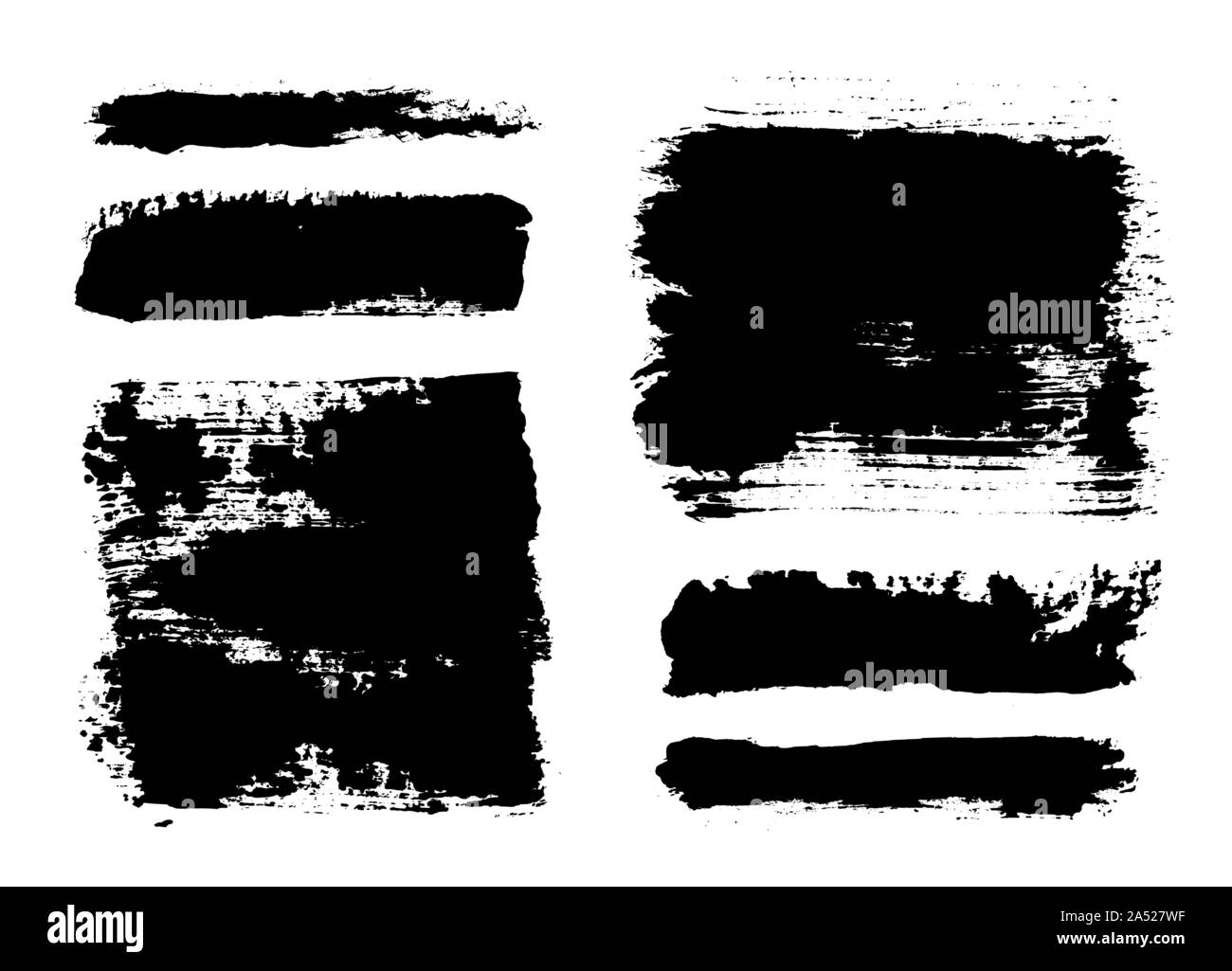 Wave banner set Black and White Stock Photos & Images - Alamy