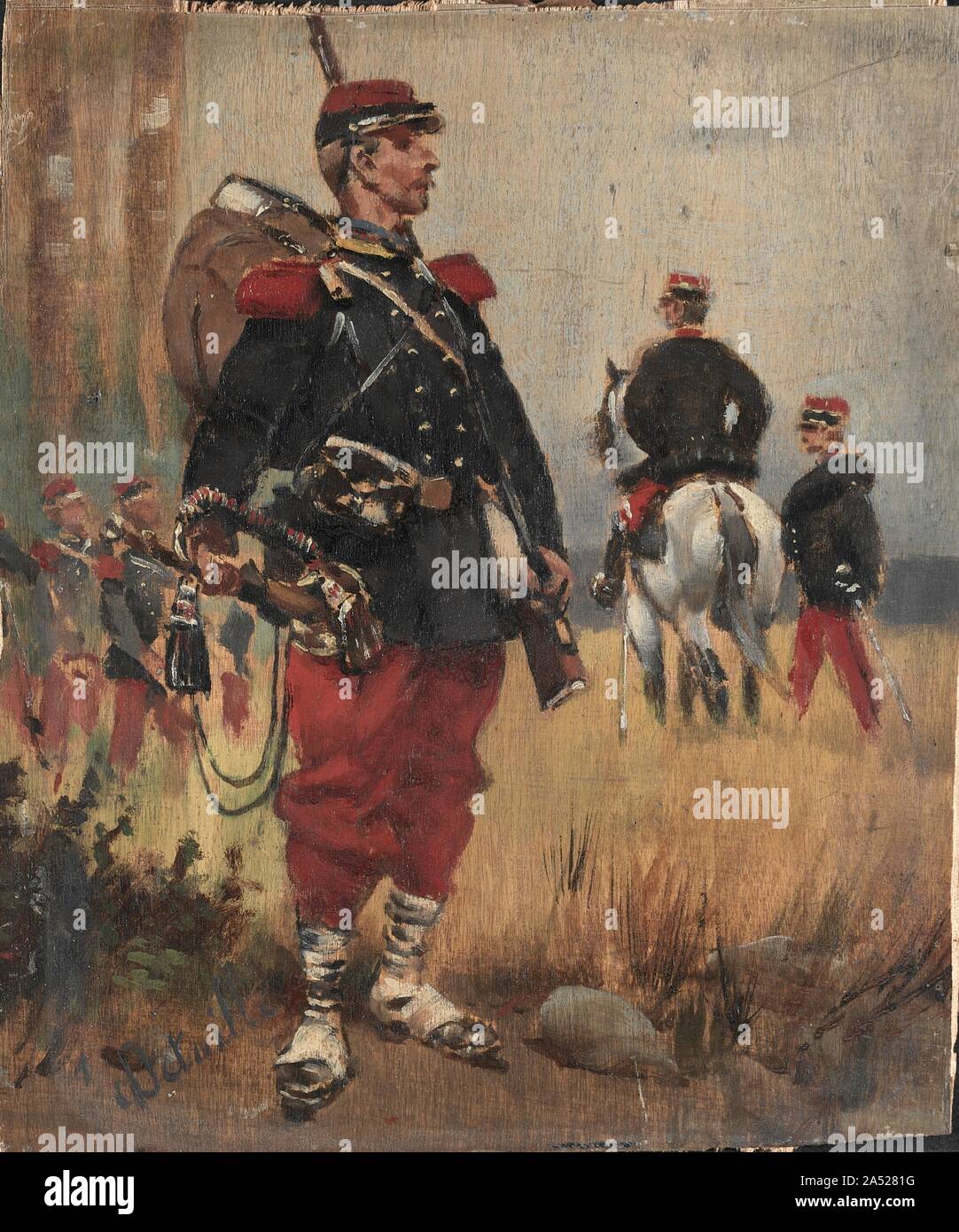 Soldiers, c. 1892 Stock Photo - Alamy