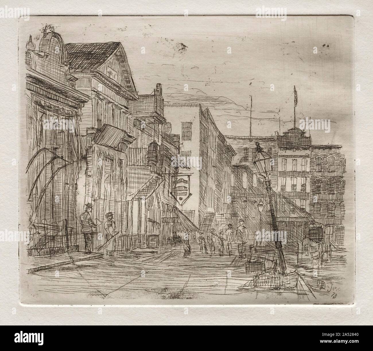 Southwest Corner, Public Square, Cleveland, 1878 Stock Photo - Alamy