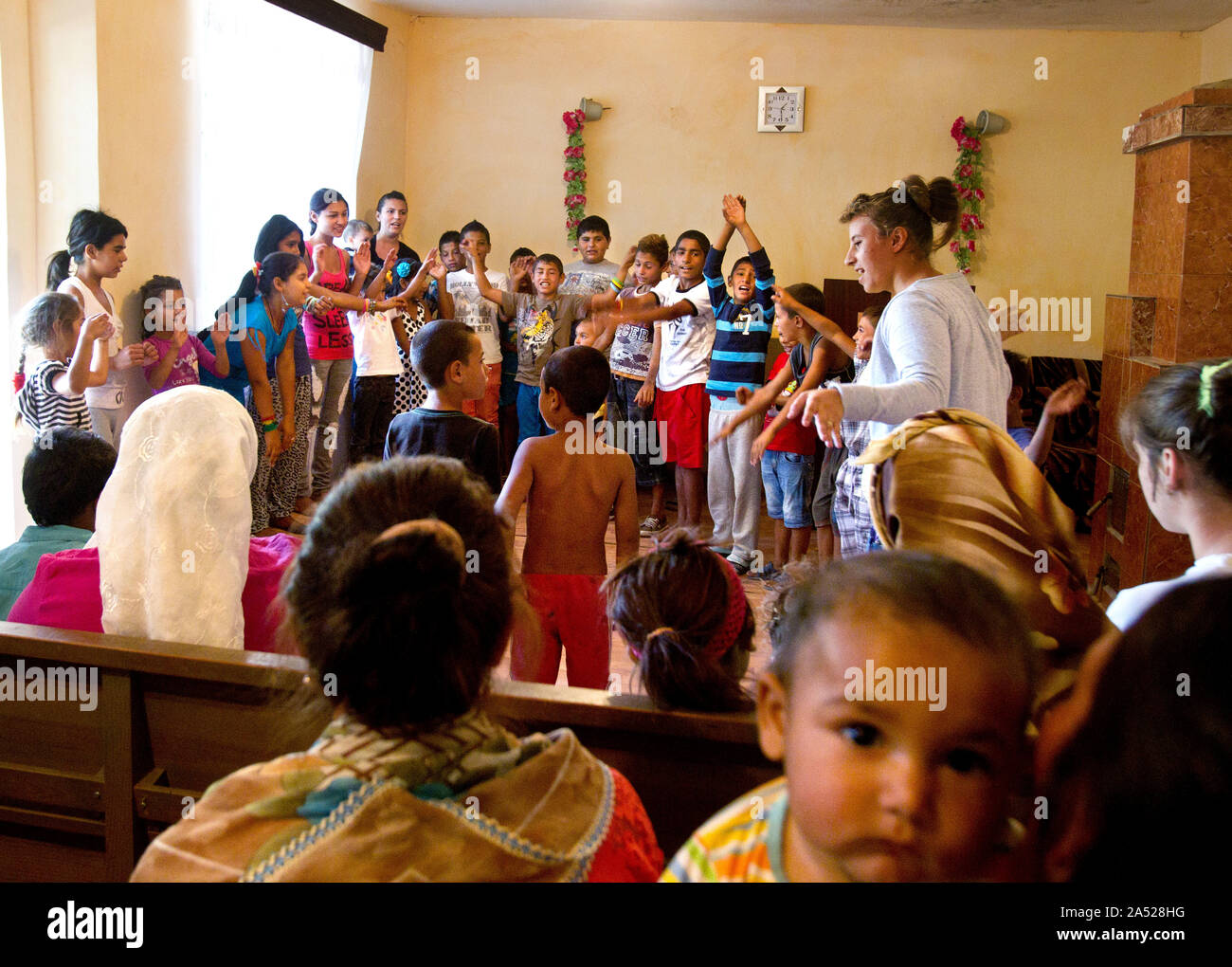 Report on eg Roman poverty in Romania.Picture: School in the village of ...