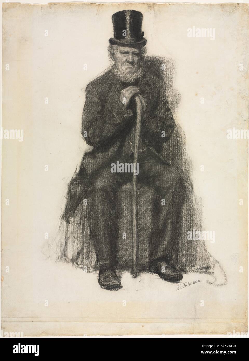 Study of an Old Man (Possibly a Study for Portrait of Peter Folger), c ...