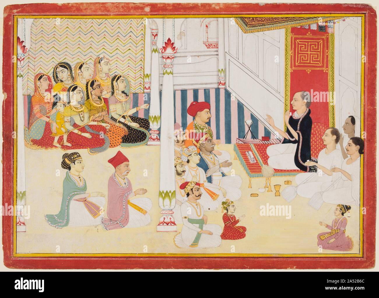 Svetambara Jain Teacher Giving Instruction, c. 1750-60 Stock Photo - Alamy