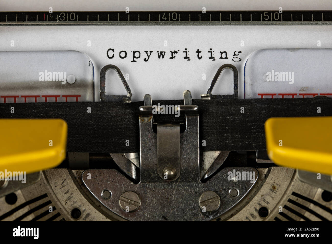old typewriter with text copywriting Stock Photo - Alamy