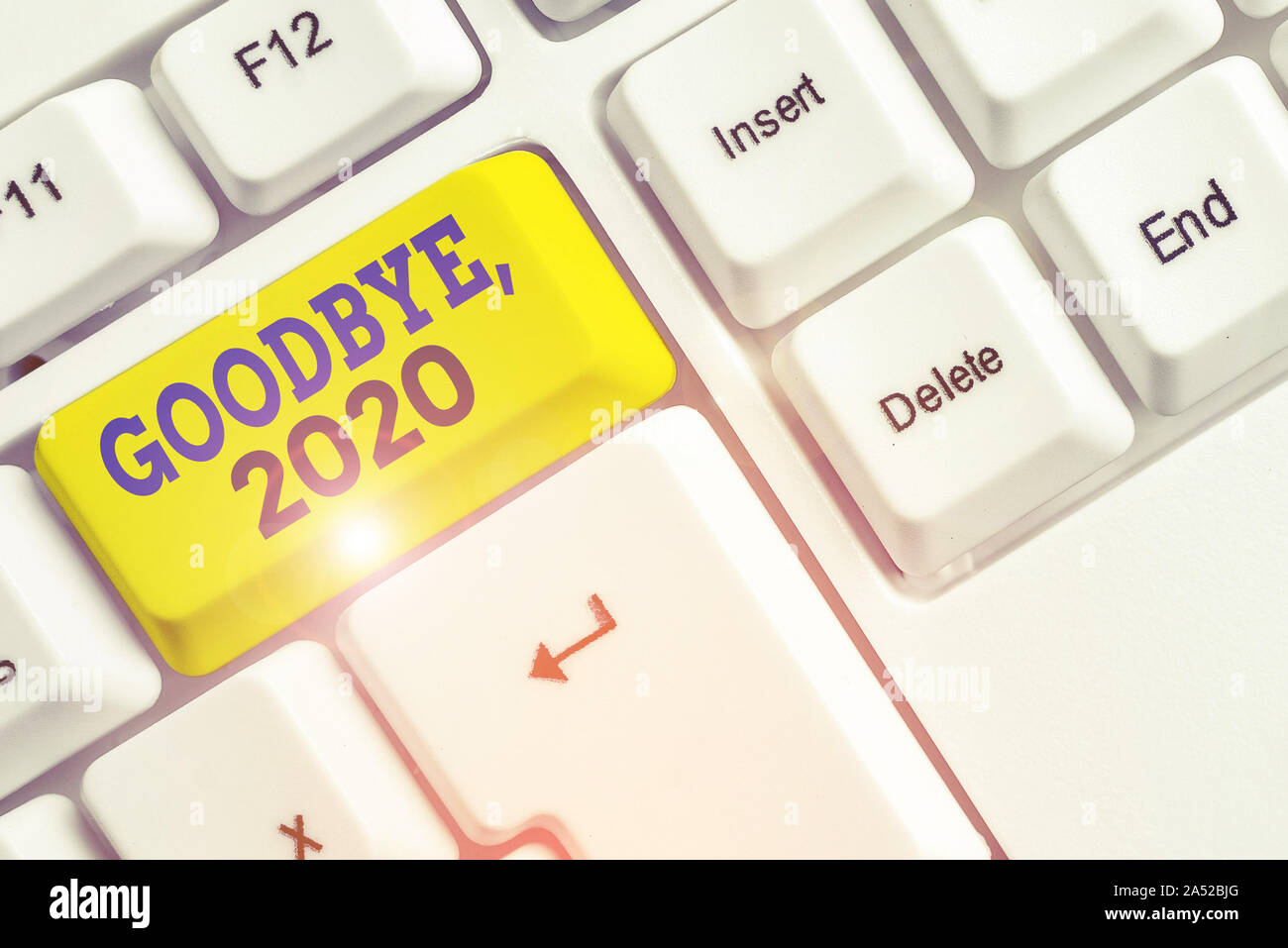 Handwriting text Goodbye 2020. Conceptual photo New Year Eve Milestone ...