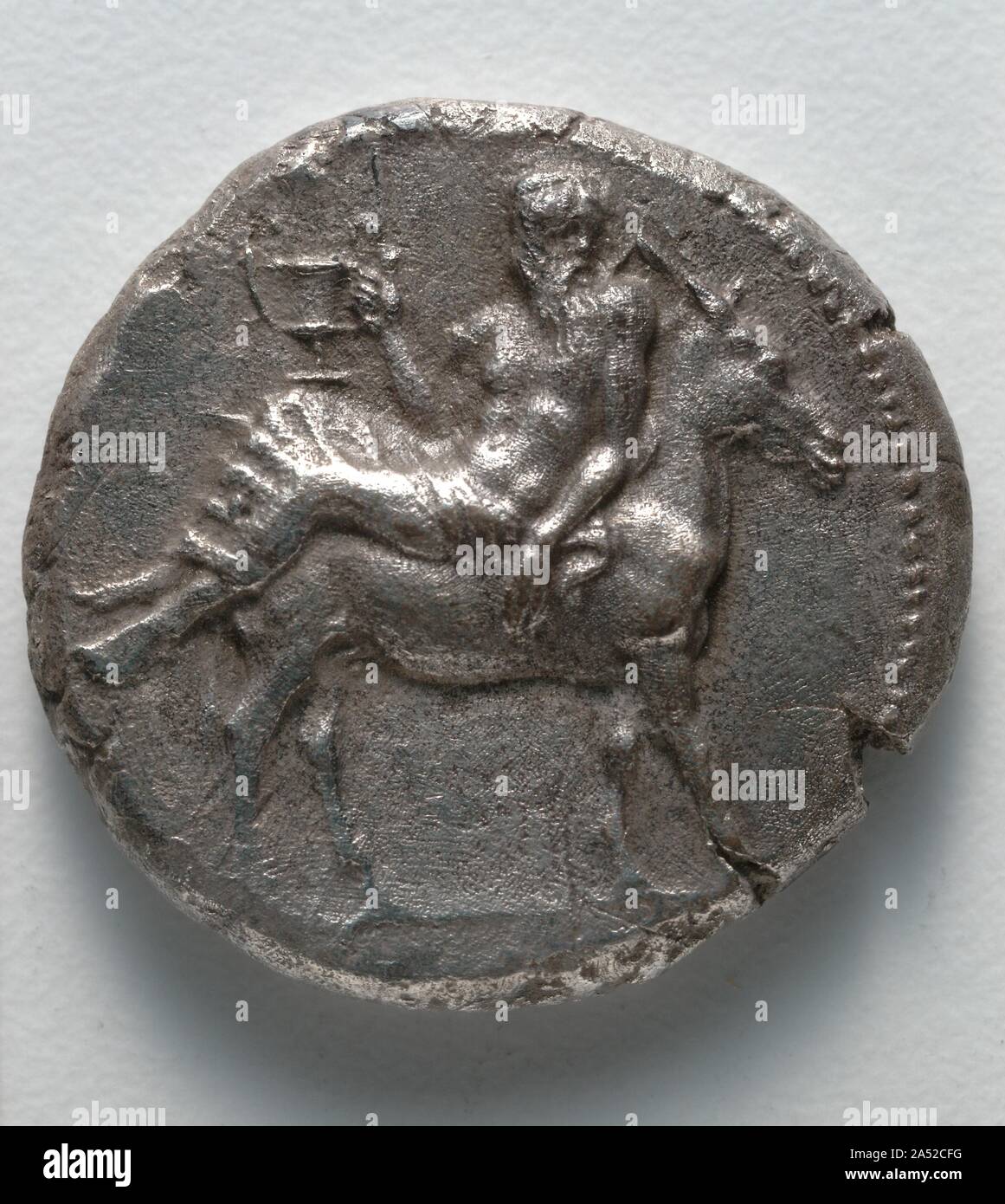 Tetradrachm: Silenus on a Donkey (obverse), 430 BC Stock Photo - Alamy