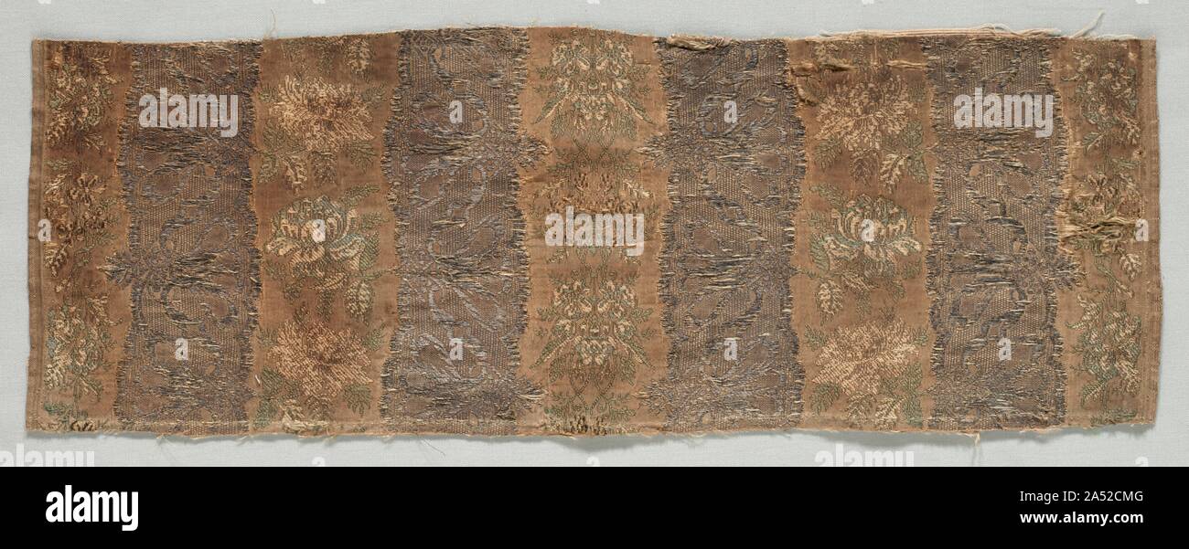Textile Fragment, 1700s Stock Photo - Alamy